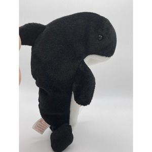 Ty | Toys | Ty Beanie Baby Waves Black White Orca Whale 7 Inches New ...